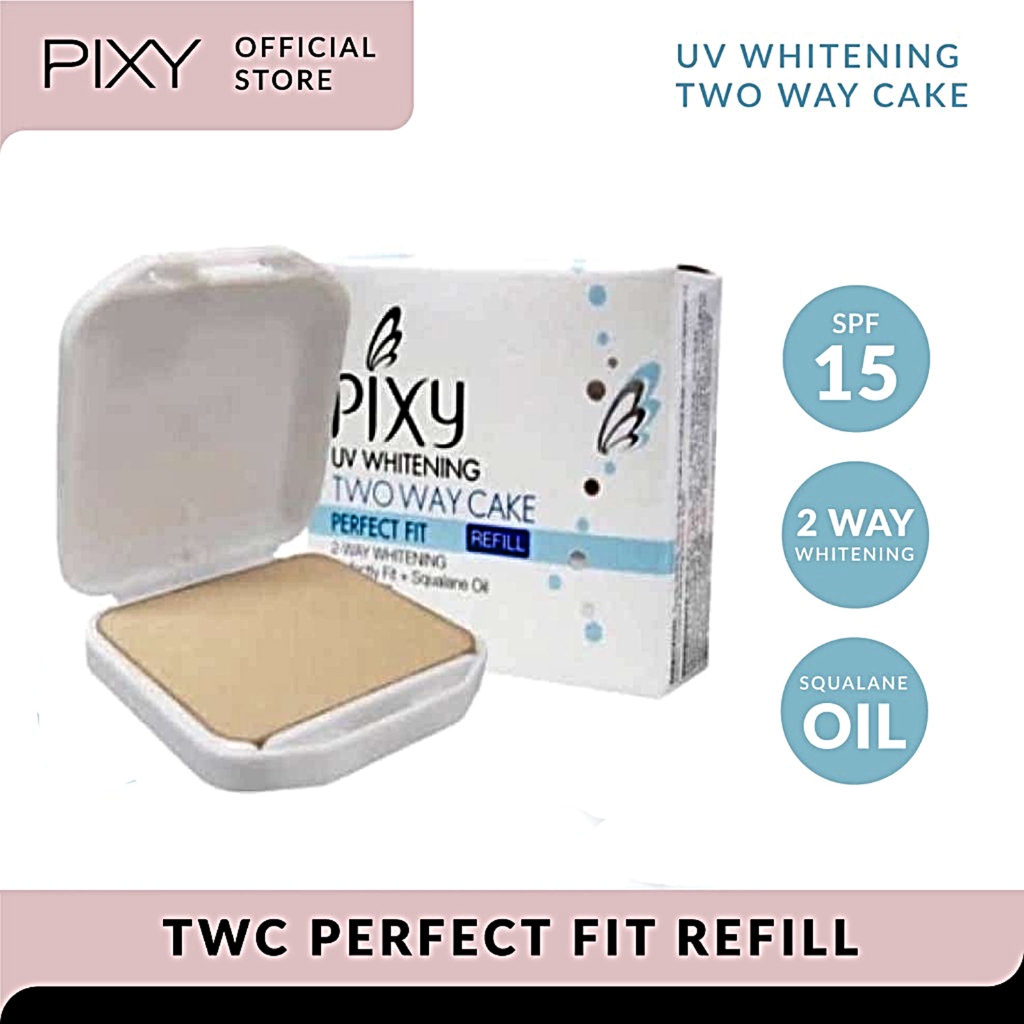 Jual Pixy Refill UV Whitening Two Way Cake Perfect Fit 12,2g | Shopee ...