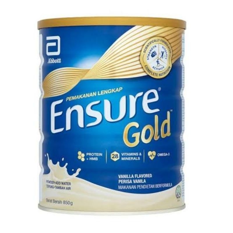 Jual Ensure Gold Vanila / Cokelat 850gr Exp 2026 || Termurah | Shopee ...