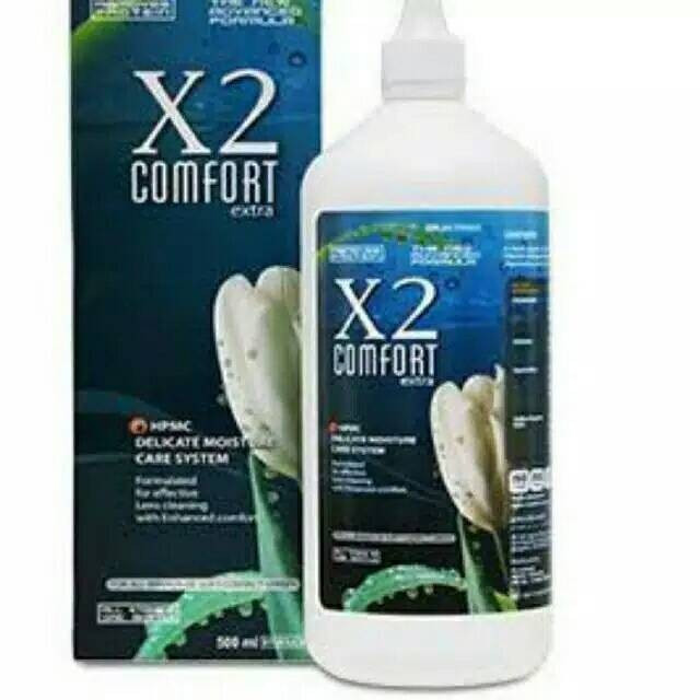 Jual Air Softlens X2 Comfort 500ml / Cairan Softlens X2 Comfort 500 ML ...