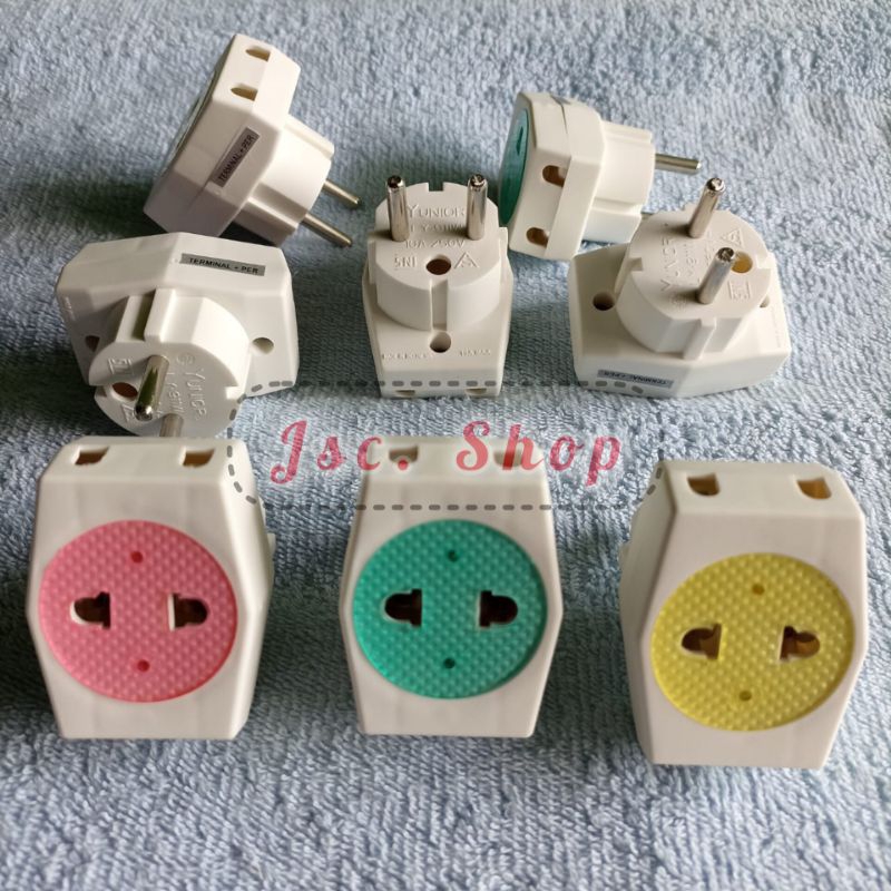 Jual Steker Listrik 3 lubang Stop Kontak cabang 3 SNI 10A 250V | Shopee ...
