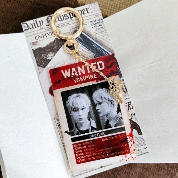 Jual WANTED Vampire Enhypen Fanmade Bag Charm Fan Merch Kit ENH04 ...