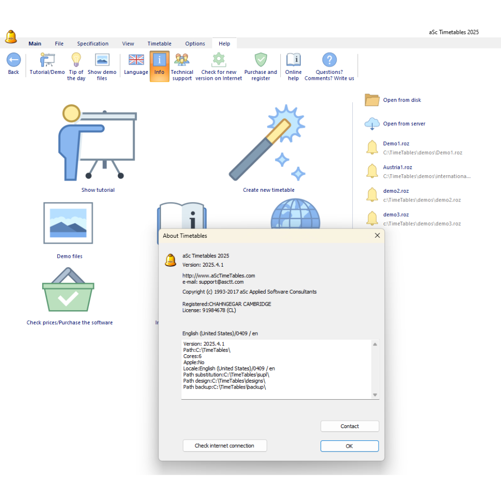 Jual ASC TIMETABLES 2026 2025 / 2024 ORIGINAL KEY SOFTWARE UNTUK ...