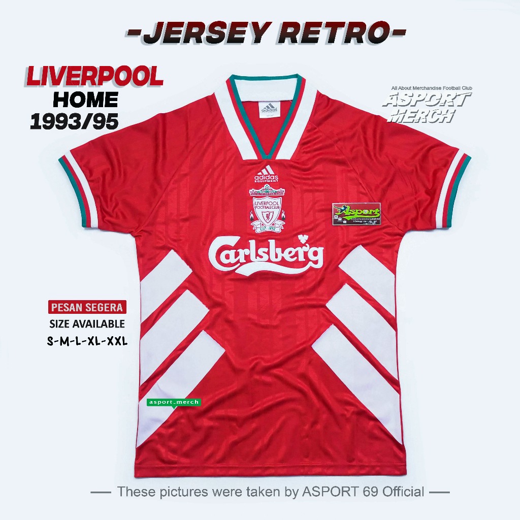 Jual JERSEY BOLA RETRO LIV3RPOOL HOME 1993 1995 JERSEY LIV3RPOOL RETRO ...