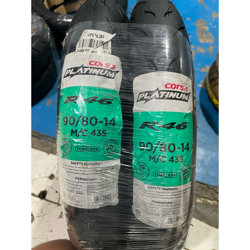 Jual Ban Motor Corsa Platinum R46 90 80 14 Produksi 2024 Baru Original ...