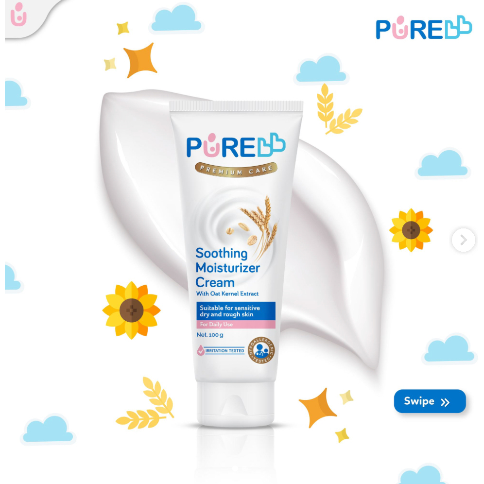 Jual [BPOM] - Pure BB Soothing Moisturizer Cream Baby / Krim Kulit Bayi ...