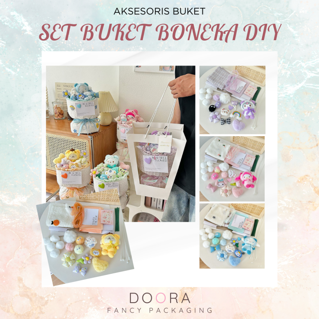 Jual DIY Buket Boneka Set | Shopee Indonesia