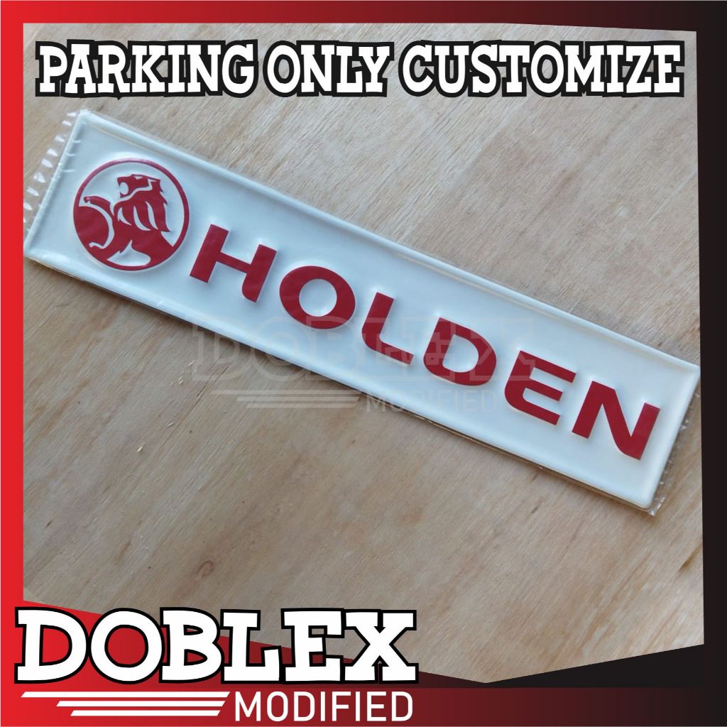 Jual PLAT CUSTOM EMBOSS EURO LOOK HOL DEN WHITE | Shopee Indonesia