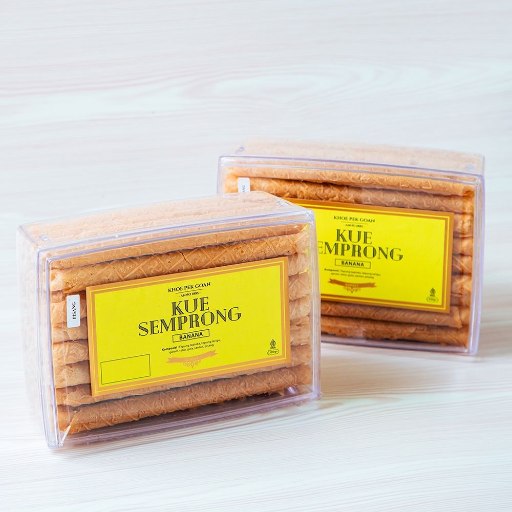Jual Kue semprong rasa pisang / khoe Pek Goan | Shopee Indonesia