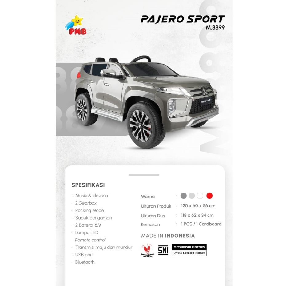 Jual MOBIL ACCU PMB MITSUBISHI PAJERO SPORT (M8899) | Shopee Indonesia