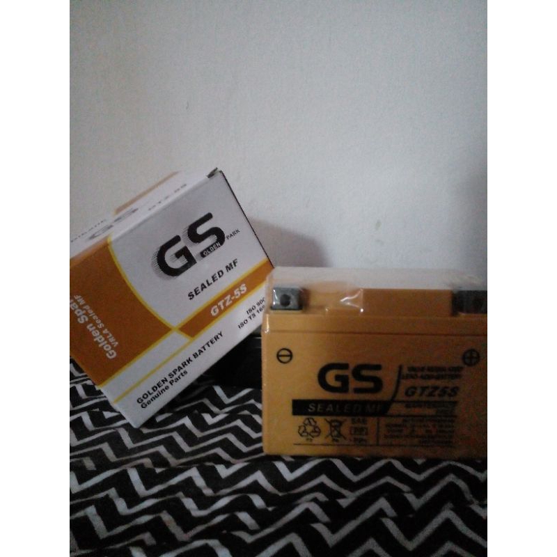 Jual Aki GS GTZ-5S MF / Aki sepeda motor | Shopee Indonesia