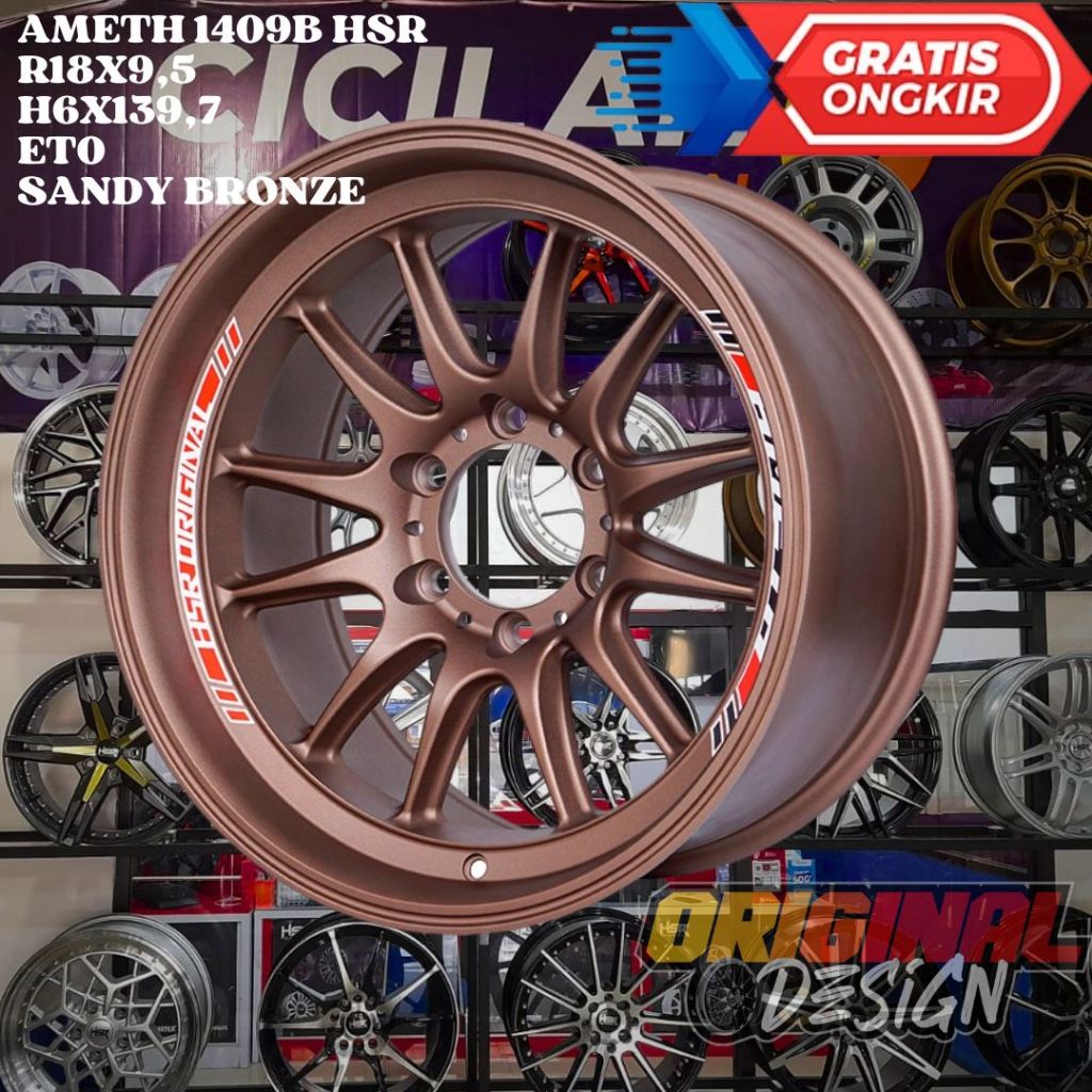 Jual Velg Mobil Ring 18 HSR AMETH R18 UNTUK PAJERO , FORTUNER , HILUX , TRITON | Shopee Indonesia