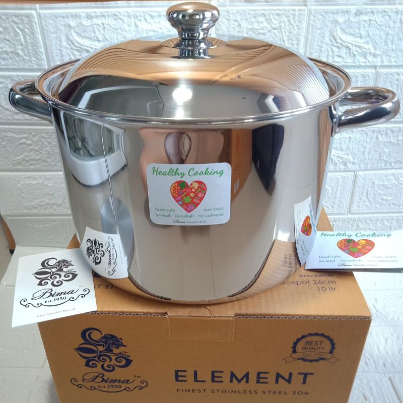 Jual PANCI BIMA Saucepot Element 26 CM STAINLESS STEEL SUS304 | Shopee ...