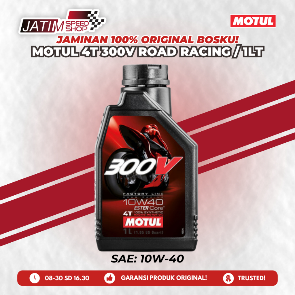 Jual Oli Motul 4T 4 Tak 300V Road Racing 10W-40 1000 ML / 1 LT Original | Shopee Indonesia
