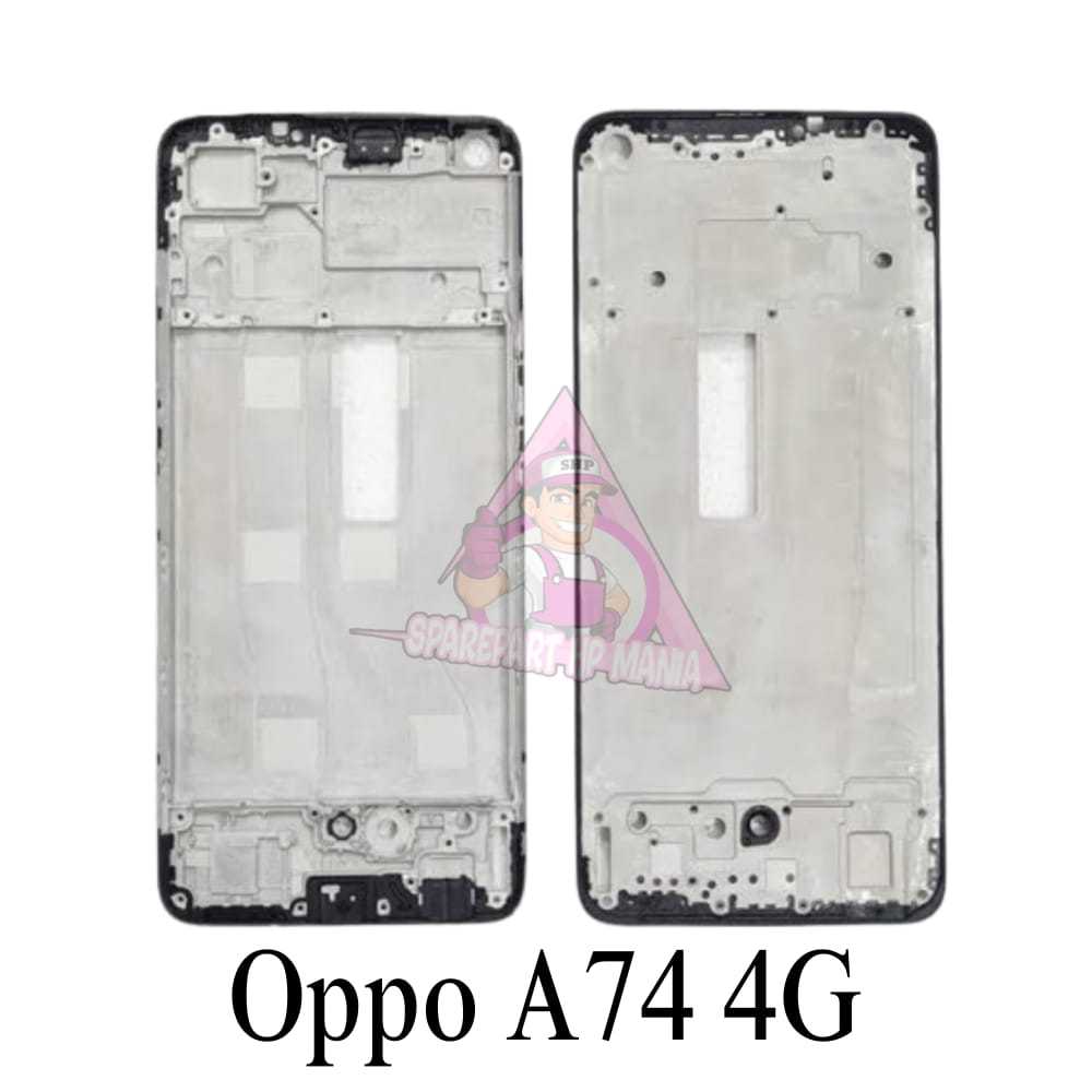 Jual FRAME OPPO A74 4G DUDUKAN LCD TULANG TENGAH BAZEL TATAKAN CASING ...
