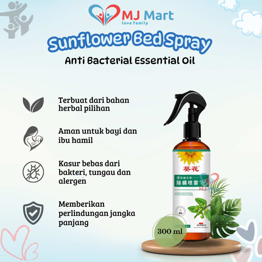 Jual Sunflower Bed Spray Anti Tungau / Anti Kutu / Anti Bacterial Bed ...