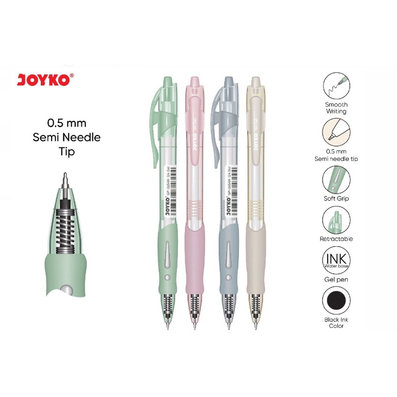 Jual 1 Pcs!! PENA JOYKO GP-265 AN PASTEL Q4-GEL | Shopee Indonesia