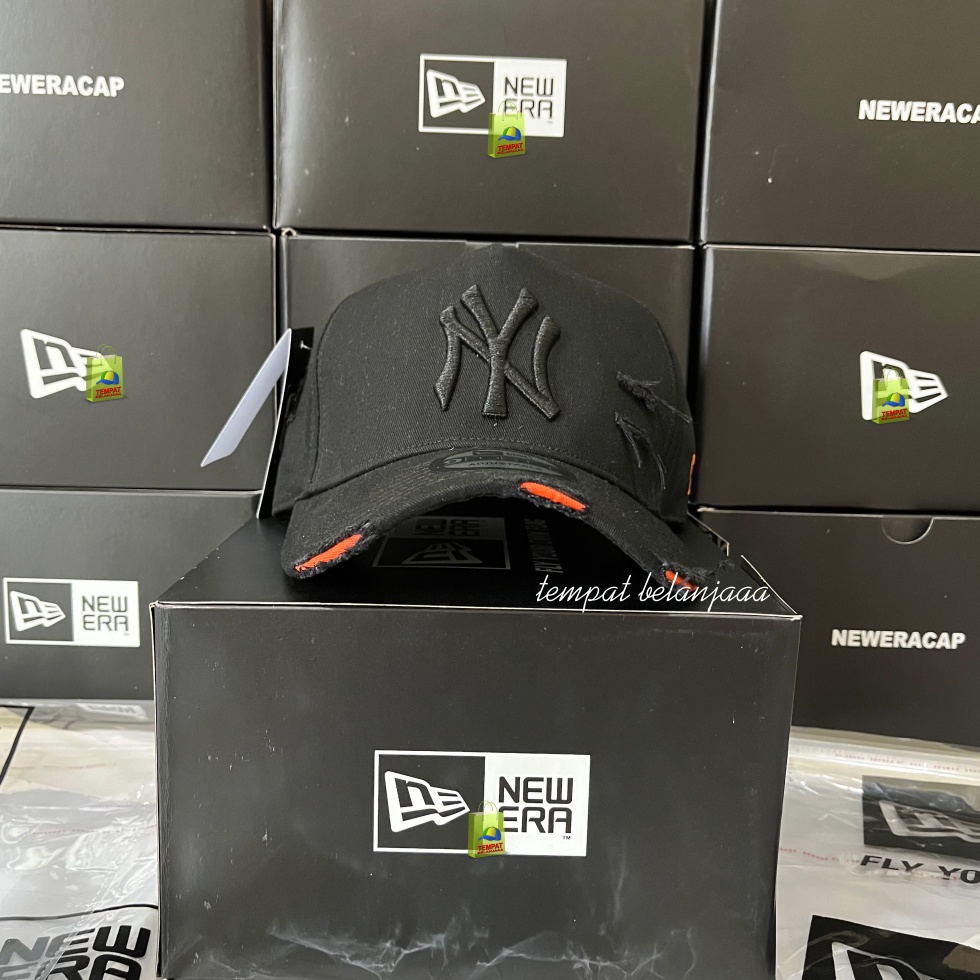 Jual KODE P87S Topi Baseball Pria NY Damage Ripped Sobek Full Tag Bahan ...