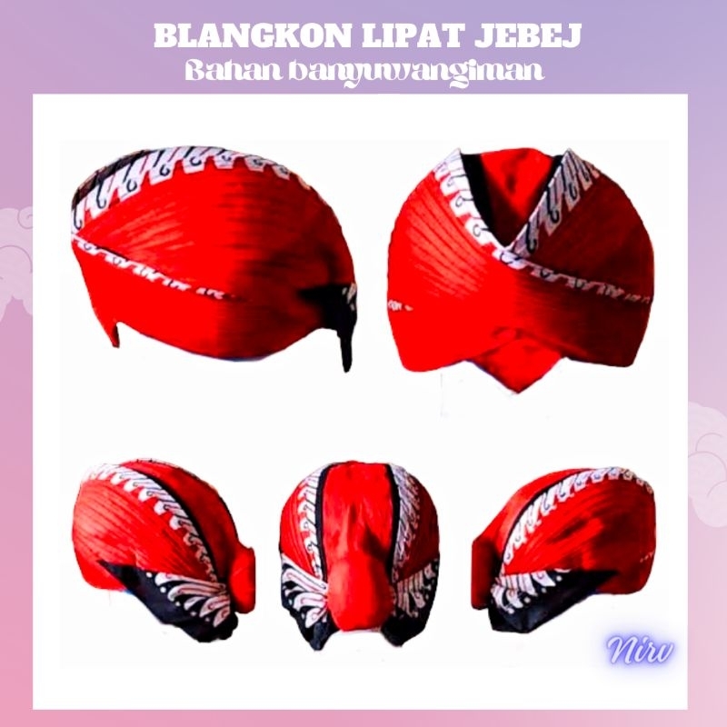 Jual BLANKON MERAH /BLANGKON MOTIF BANYUWANGI/BLANGKON JOGJA | Shopee ...