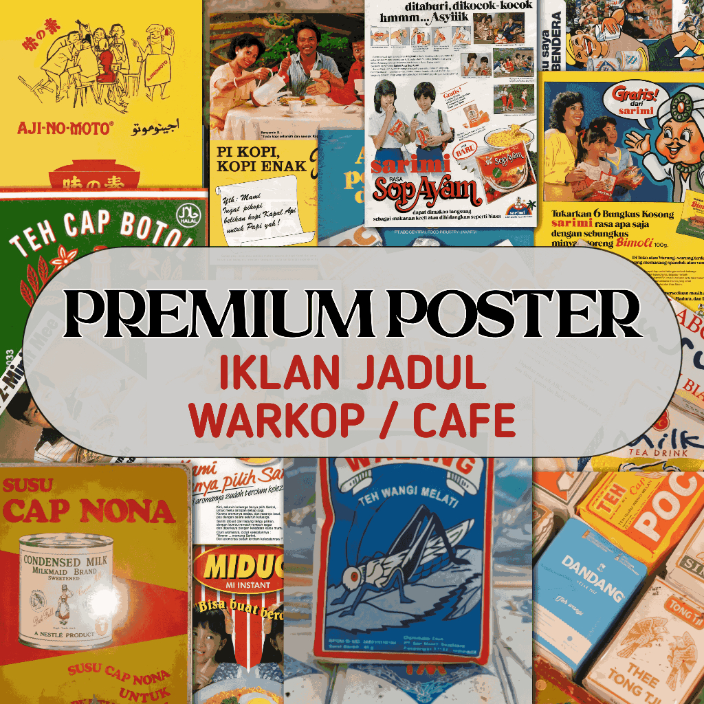 Jual poster dinding aesthetic / wall art poster makanan minuman cafe ...