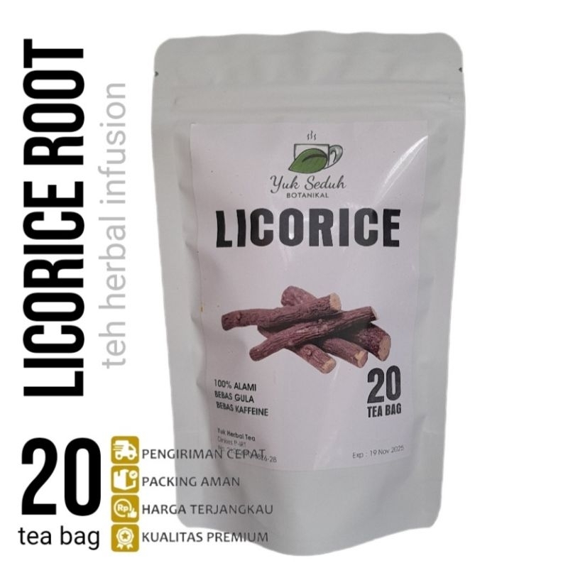 Jual TEH AKAR MANIS / licorice root tea isi 20 teh kantong *yuk seduh ...