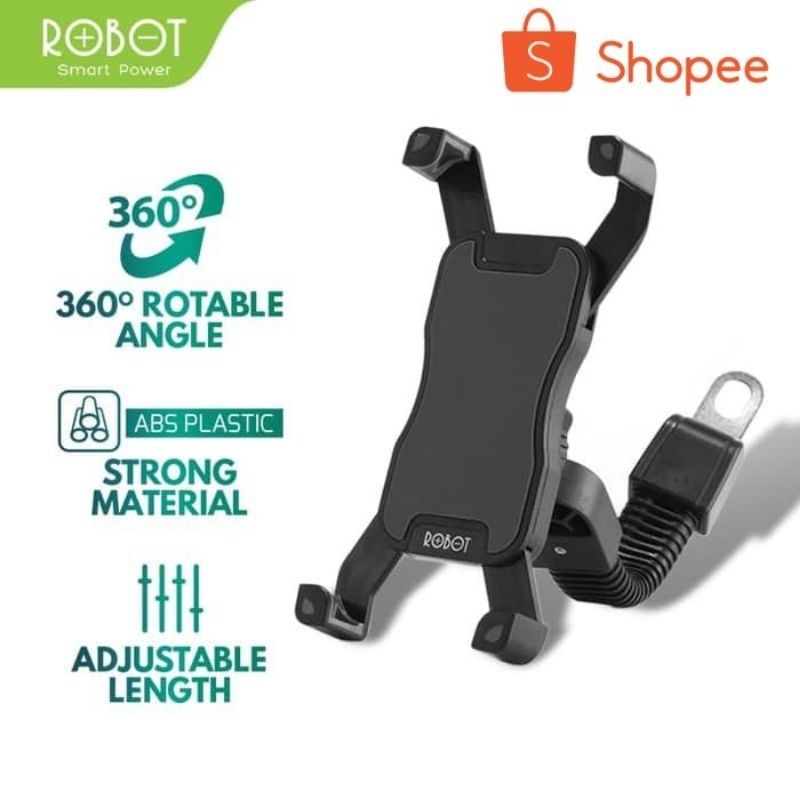 Jual Motorcycle Mount Holder Motor HP Spion Robot RT-MH02 Original ...