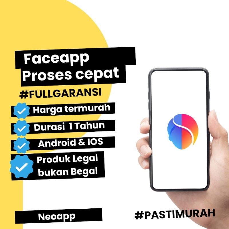 Jual Faceapp Proses Cepat Bergaransi Bukan MOD , Resmi Legal termurah | Shopee Indonesia