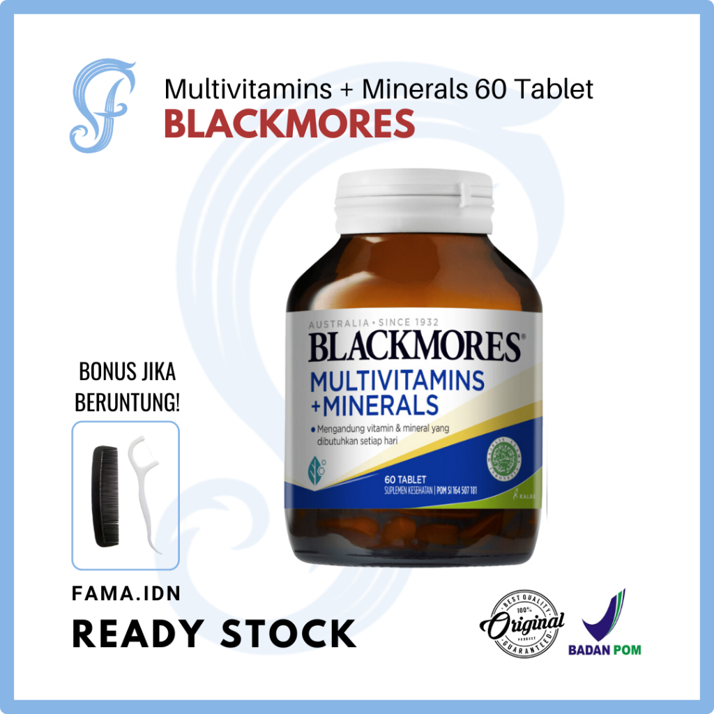 Jual Blackmores Multivitamins + Minerals 60 Tablet | Shopee Indonesia