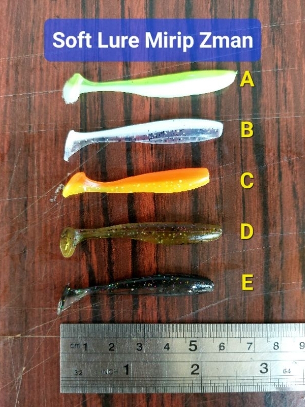 Jual Soft Lure Mirip Zman 5.5cm Umpan Casting Kakap Payus Tarpon Senangin Kerapu | Shopee Indonesia