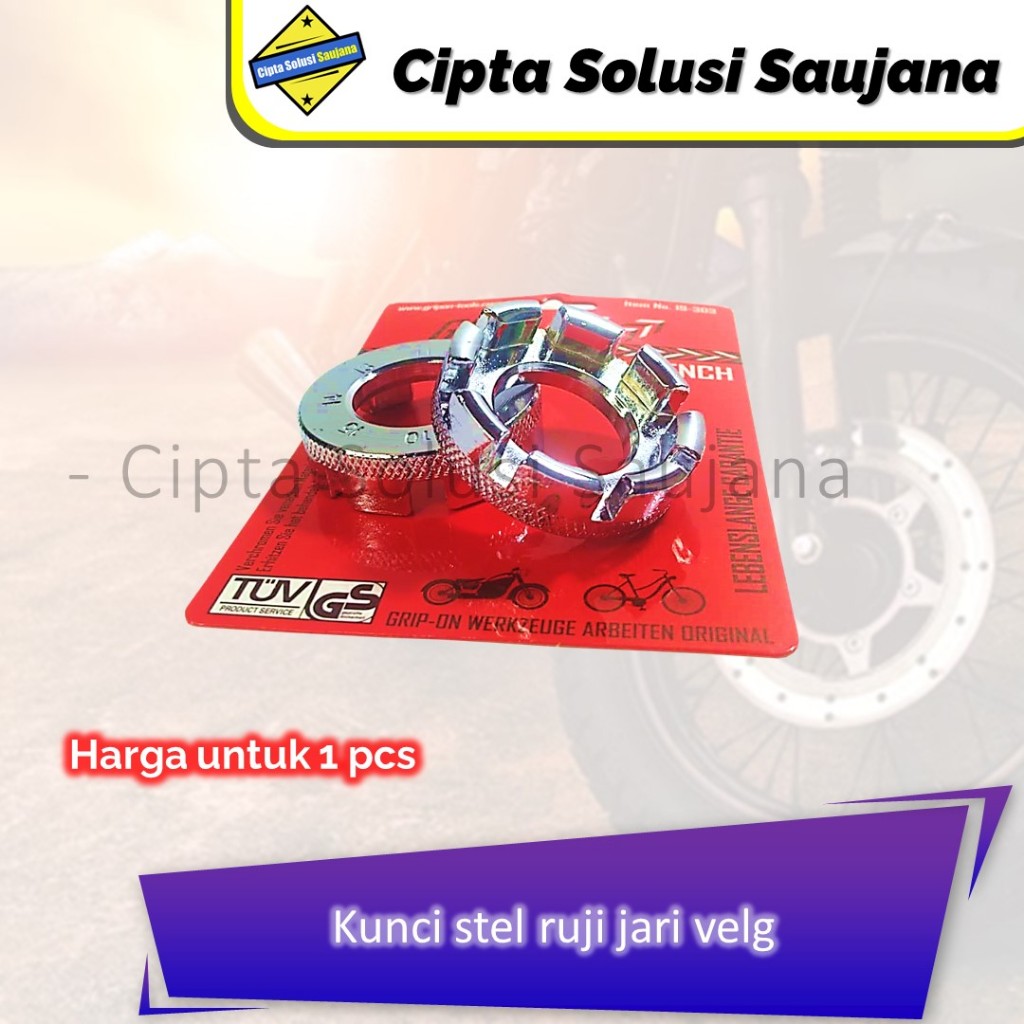 Jual GRIP ON KUNCI SETELAN RUJI STEL JARI JARI JERUJI SETEL VELG PELEG ...