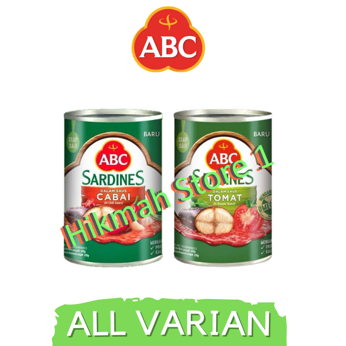 Jual Sarden ABC Sardines Tomat Cabai Extra Pedas 155gr | Shopee Indonesia