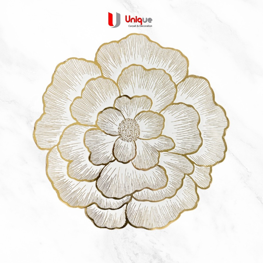 Jual Placemat PVC Motif Bunga / Tatakan Piring Bulat Bentuk Bunga ...