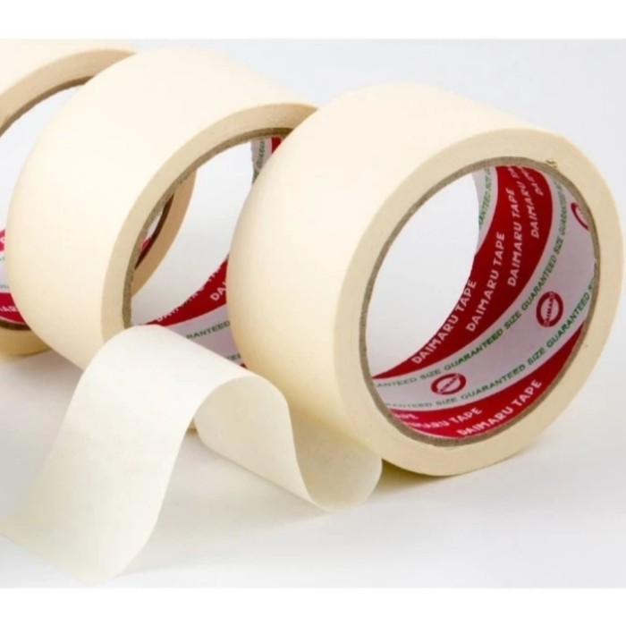 Jual LAKBAN KERTAS DAIMARU 2" masking tape 2 inch isolasi solatip 48mm ...