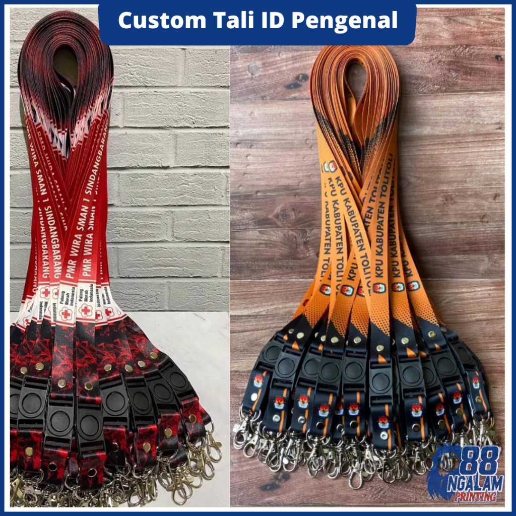 Jual Grosir Lanyard Custom Tali Lanyard Tanda Pengenal Panitia Acara ...