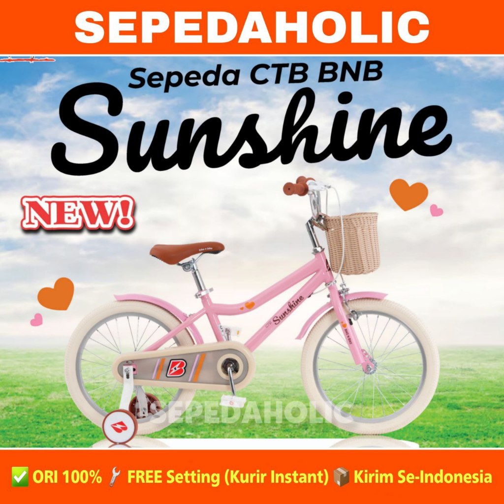 Jual Sepeda Anak Perempuan BNB SUNSHINE DAISY City Bike Ukuran 12 16 18 ...