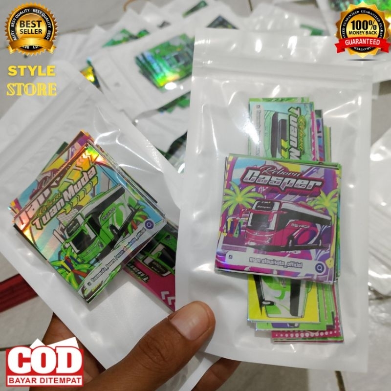 Jual Stiker Bus Basuri Asli Hologram Waterproof | Shopee Indonesia