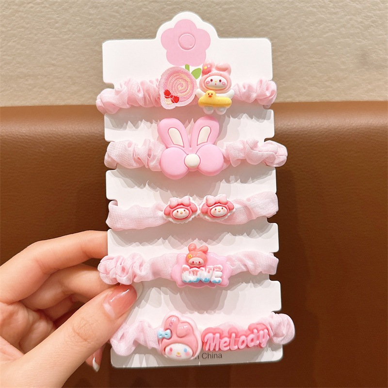 Jual MOKA 1 SET 5 PCS IKAT RAMBUT MOTIF SANRIO LUCU IMUT BAHAN SUPER ...