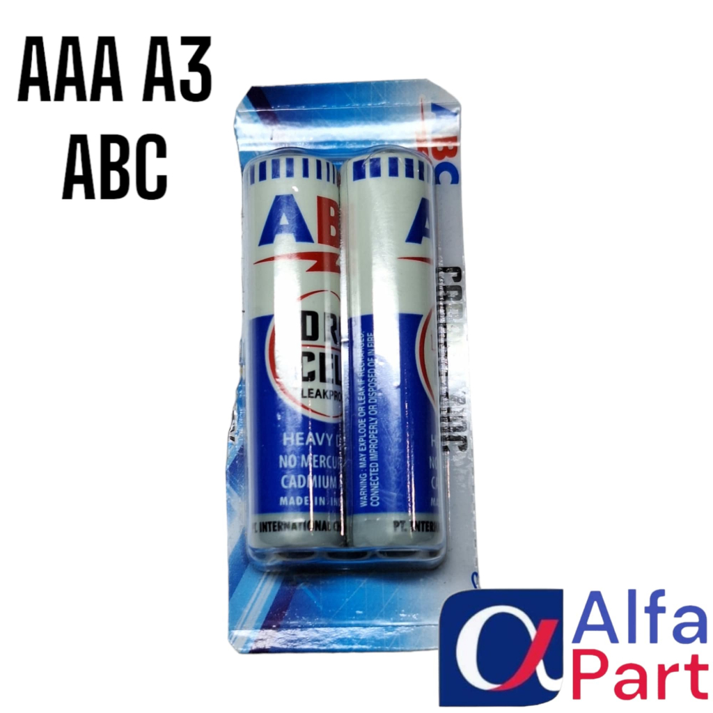 Jual BATERAI AAA ABC A3 PER SET 2pcs | Shopee Indonesia