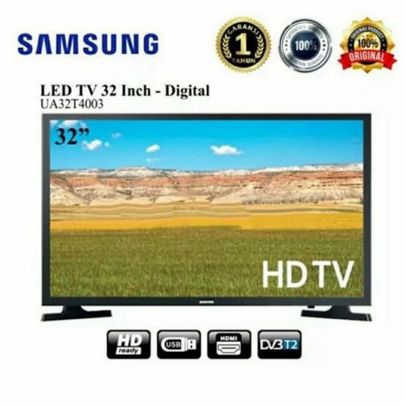 Jual TV LED 32 Inchi SAMSUNG Digital UA-32T4003 Diagonal 80 Cm | Shopee ...