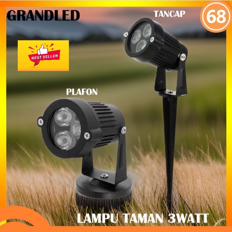Jual Lampu LED Taman Halaman Teras Outdoor Sorot 3W Watt Tancap dan ...