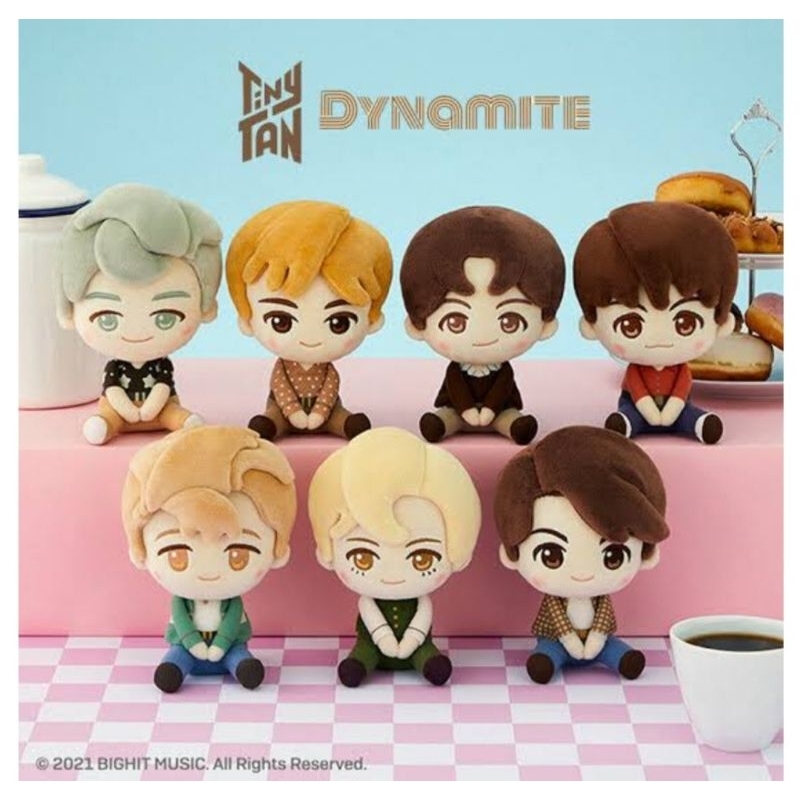 Jual BTS Tiny Tan Dynamite Plush Doll (One Set) | Shopee Indonesia