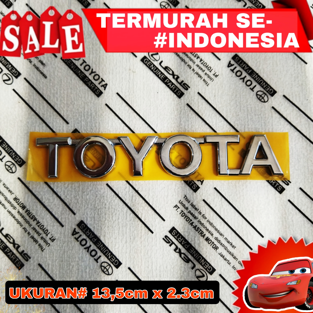 Jual Emblem TOYOTA Original/ Emblem Tulisan TOYOTA | Shopee Indonesia