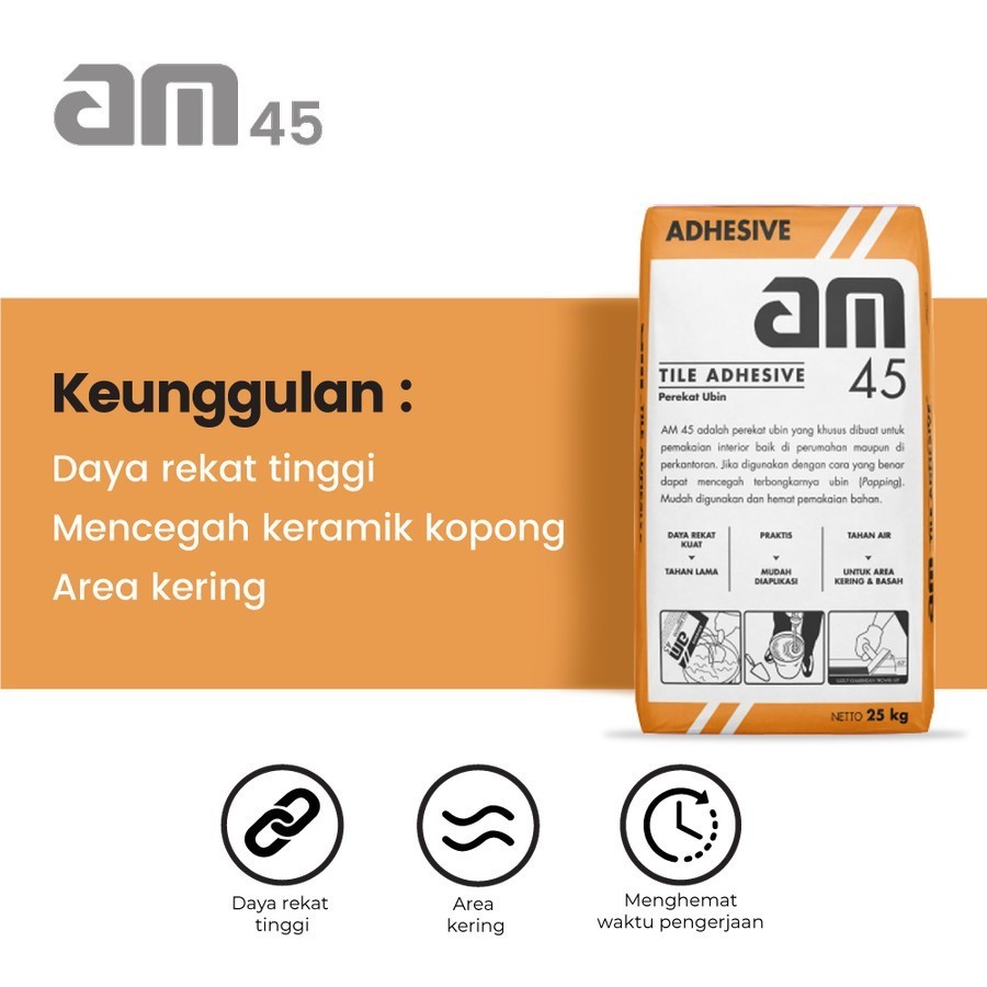 Jual AM 45 PEREKAT UBIN KERAMIK | SEMEN PEREKAT KERAMIK 25 KG | Shopee ...