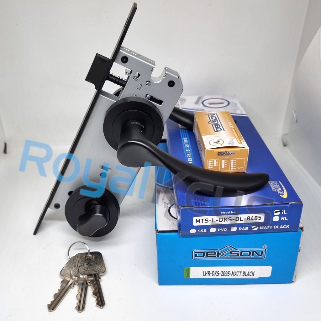 Jual Paket Set Handle Dekson Dekkson LHR 2095 Black Hitam Knob Pintu ...