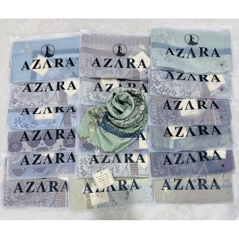 Jual PAKET HEMAT HIJAB SEGI EMPAT AZARA POUCH ORIGINAL UKURAN 110x 110 ...