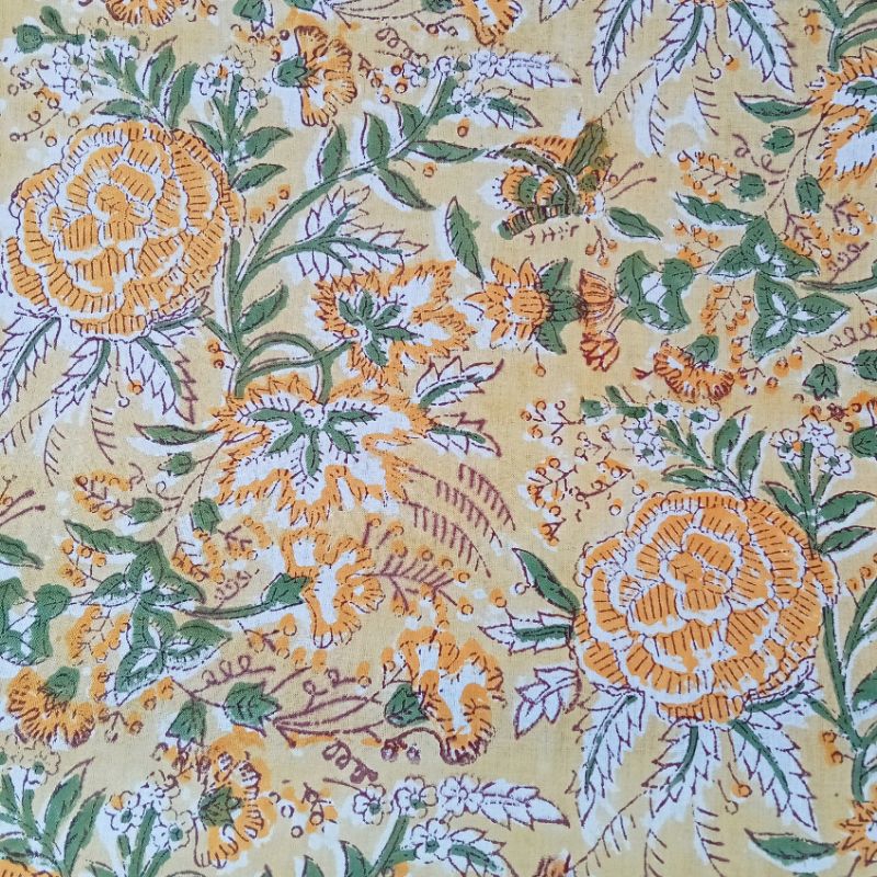 Jual Kain katun Kain India Hand Block Print From INDIA dijual per 50cm ...
