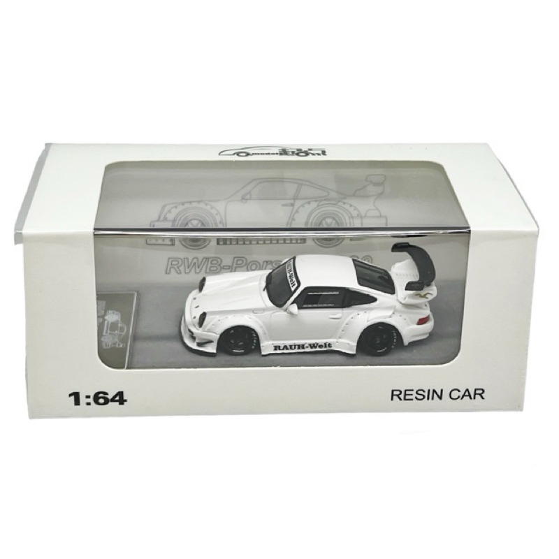 Jual Qidian 64 Porsche RWB 930 Resin Rauh Welt White Metalic | Shopee ...