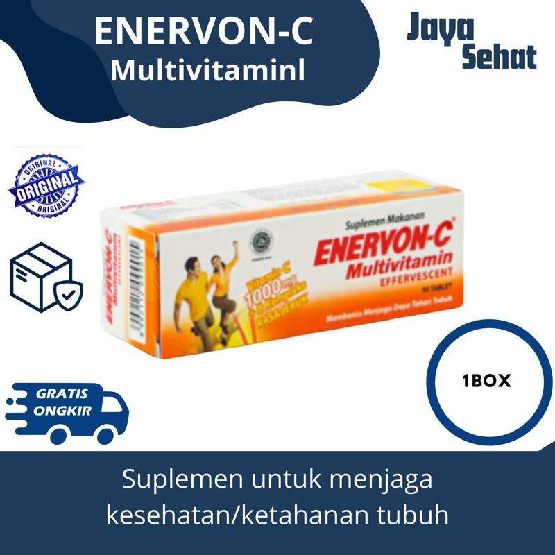Jual ENERVON-C MULTIVITAMIN EFFERVESCENT nervon C / Multivitamin ...