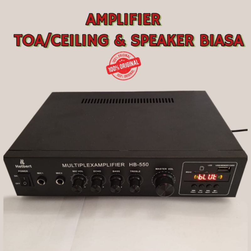 Jual AMPLI TOA 80W - POWER AMPLIFIER TOA/CEILING MUSOLAH MASJID KANTOR ...
