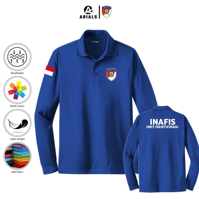 Jual Arials Polo shirt Baju Kaos Kerah Lengan Panjang Polisi INAFIS ...