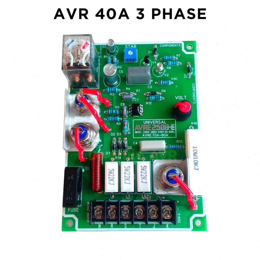 Jual AVR GENERATOR UNIVERSAL 40A 3 PHASE / AVR GENSET 40A 3 PHASE AVR ...